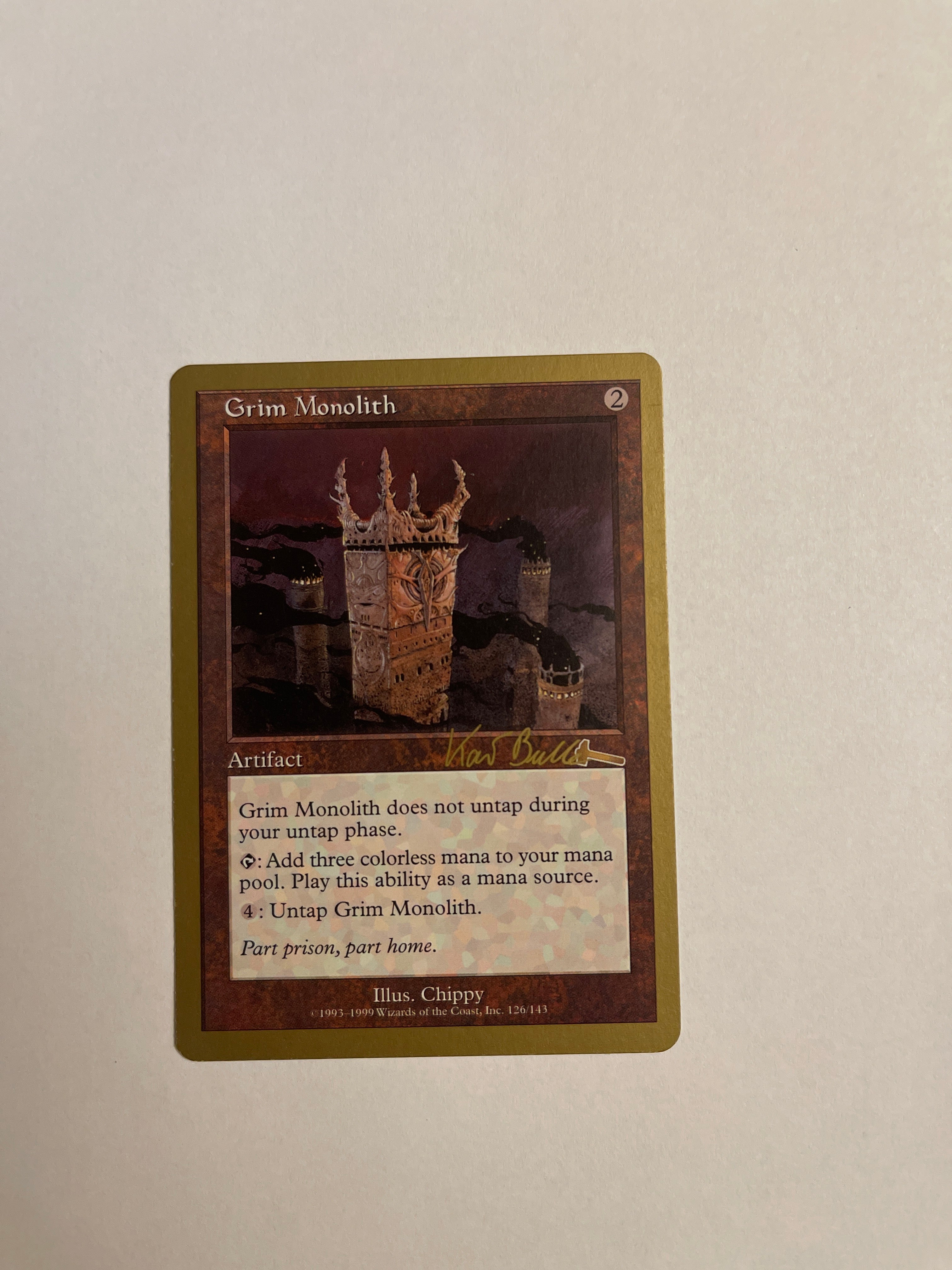 Grim Monolith - World Champ Decks Kai Budde #126 – Making Mythic